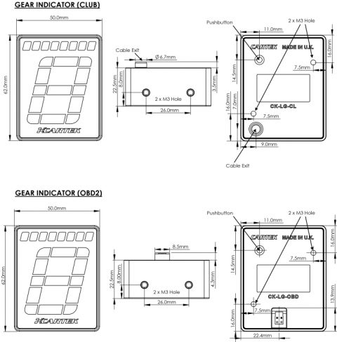 Gear Indicators | CARTEK Motorsport Electronics