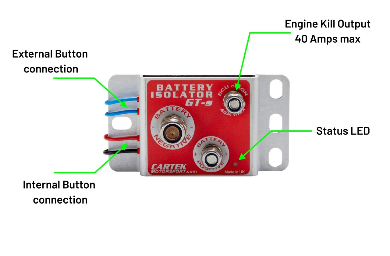 Battery Isolator GT | CARTEK Motorsport Electronics